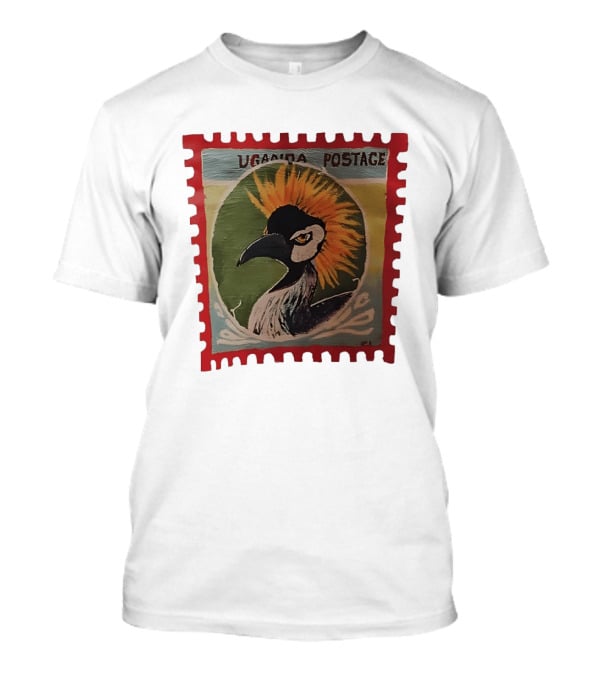Uganda Postage Stamp Grey Crowned Crane T-Shirt