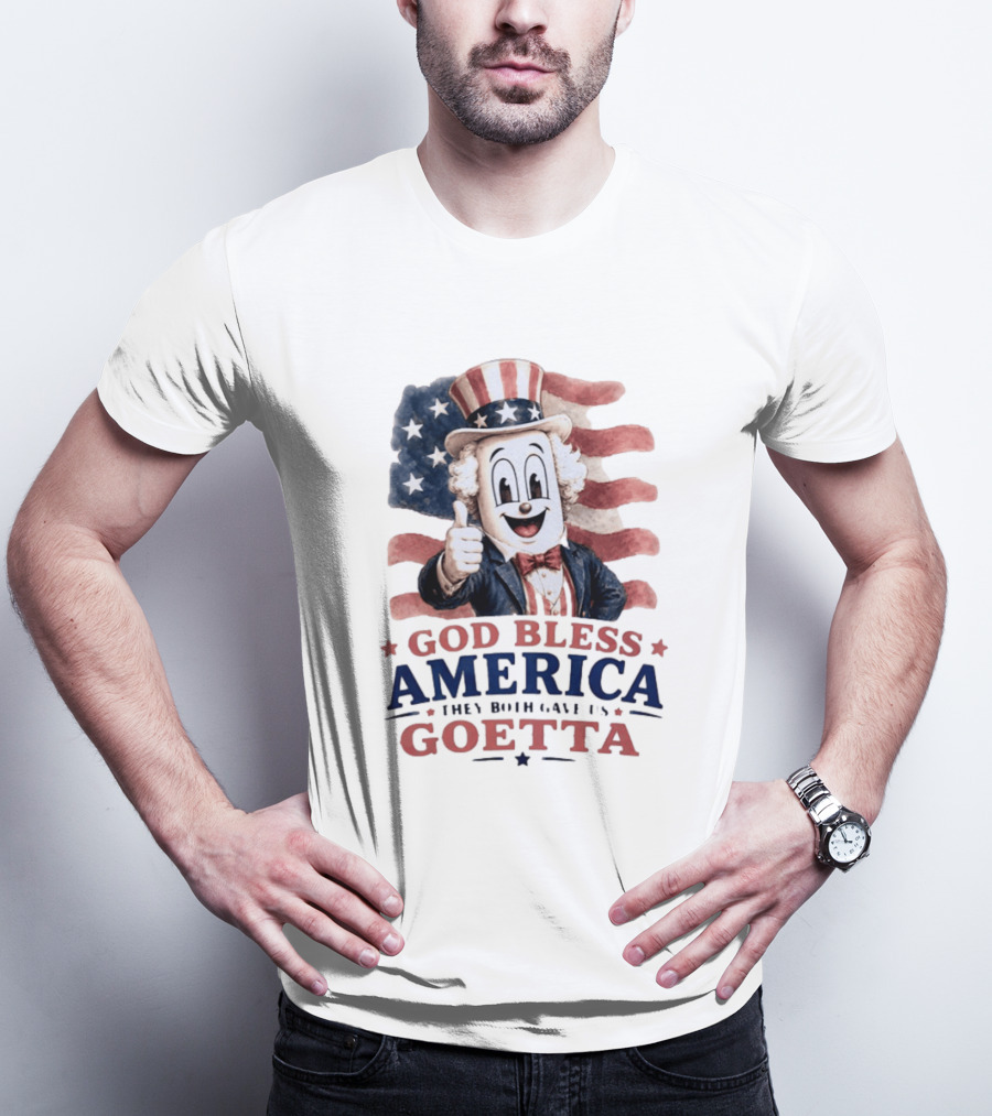 Uncle Sam Thumbs Up God Bless America Goetta Patriotic T-Shirt