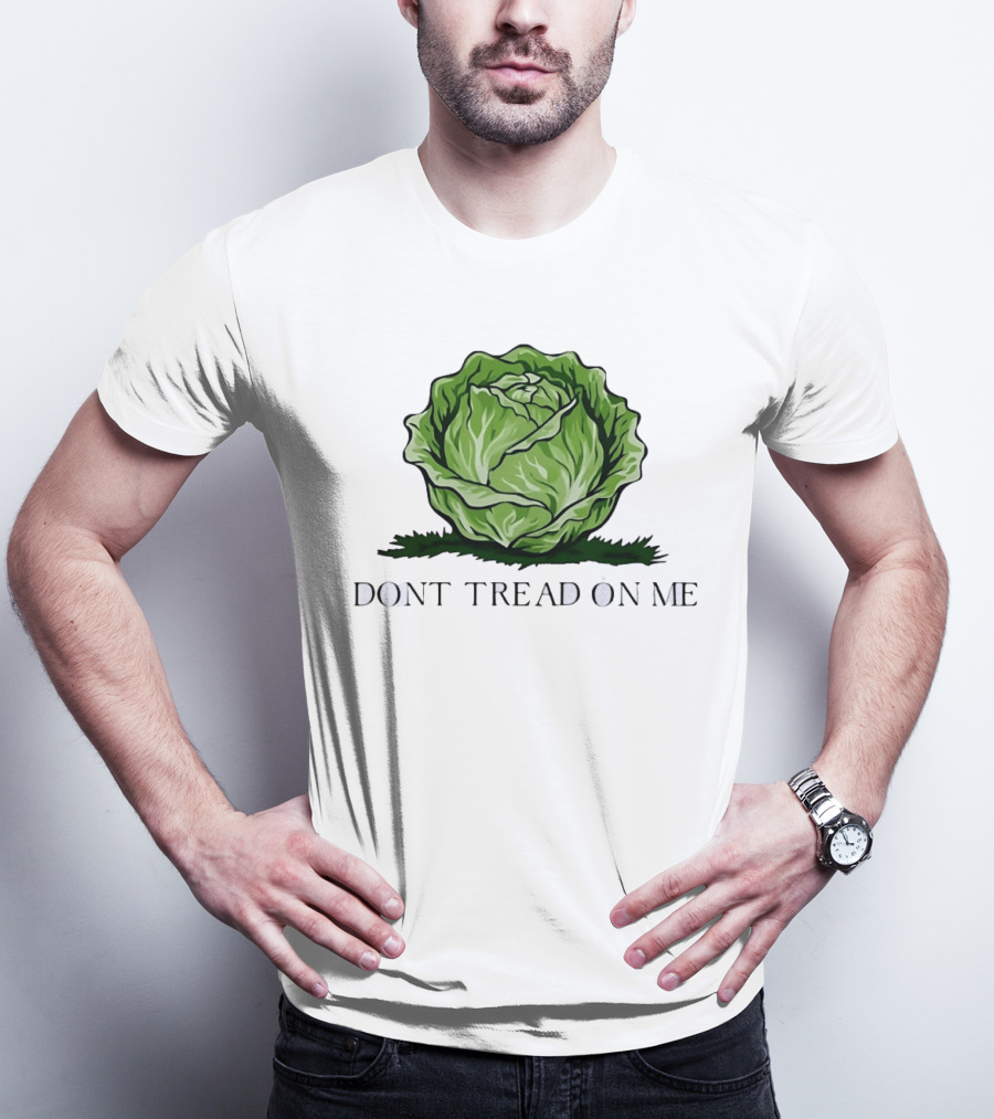 Don't Tread On Me Cabbage Vegetable Gadsden T-Shirt