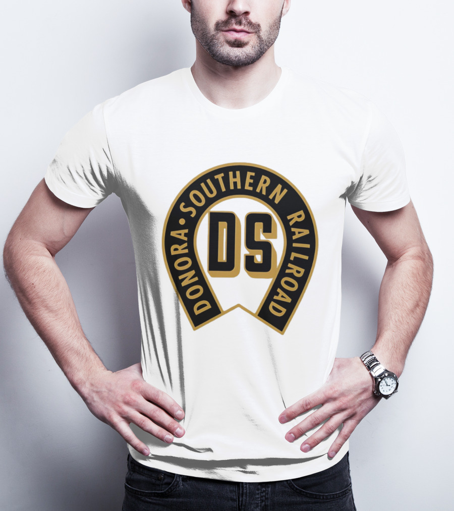 Donora Southern Railroad Horseshoe DS Monogram T-Shirt