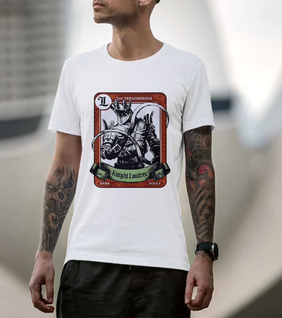 Knight Lautrec The Treacherous Dark Souls Trading Card Art Ribs GG T-Shirt