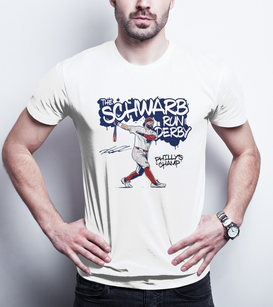 The Schwarb Run Derby Philly's Champ Baseball T-Shirt