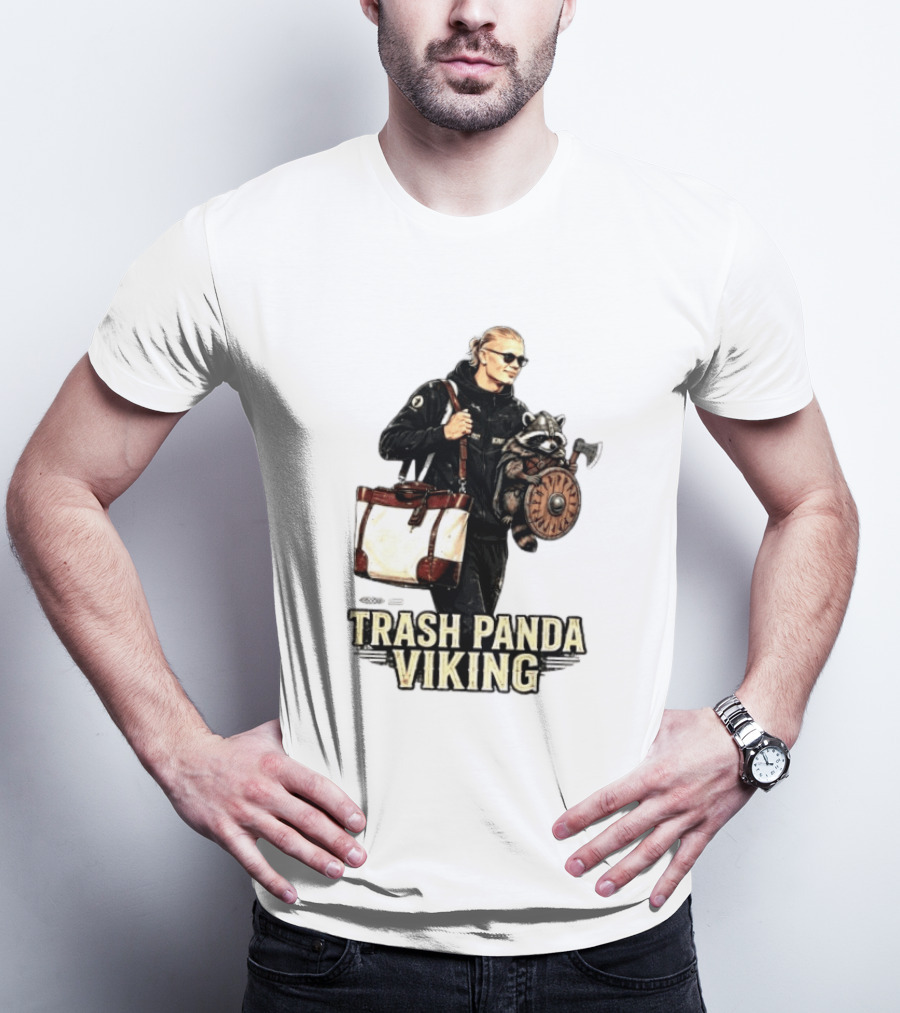 Trash Panda Viking Erling Haaland Football Norway Fans T-Shirt