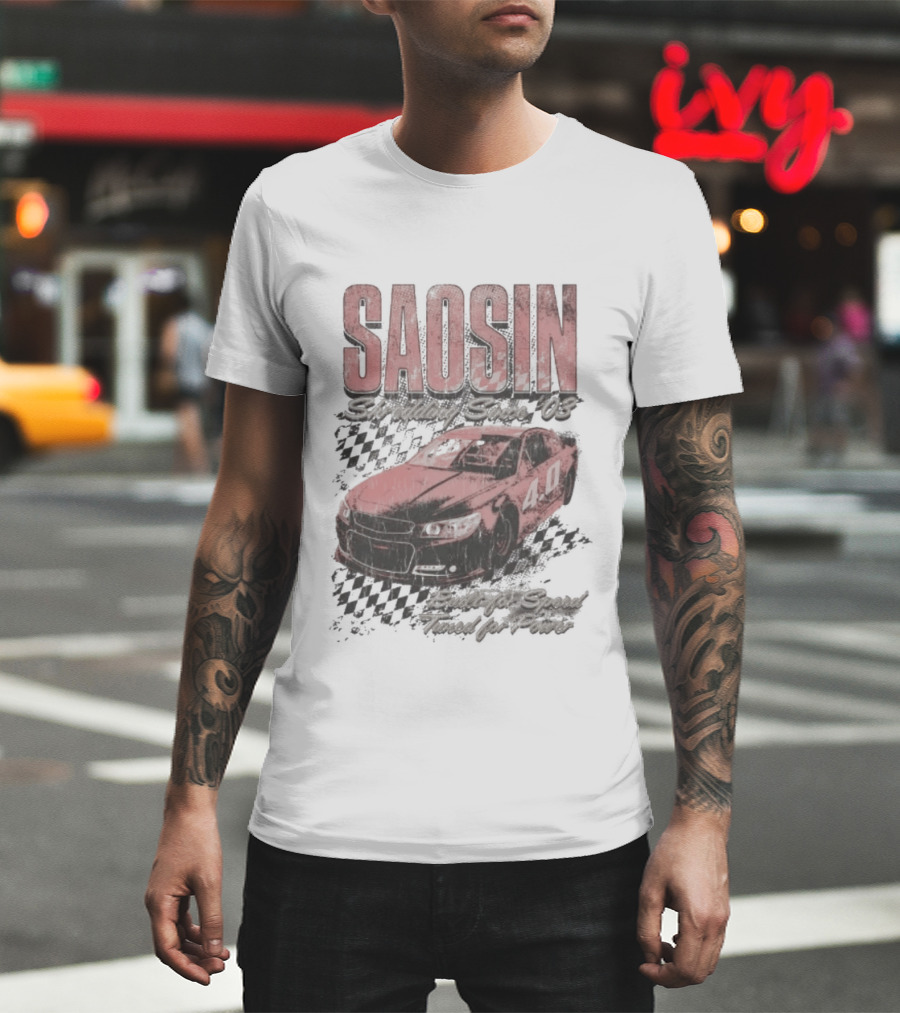 Saosin Built For Speed Turned For Power Shredding Since 2003 T-Shirt