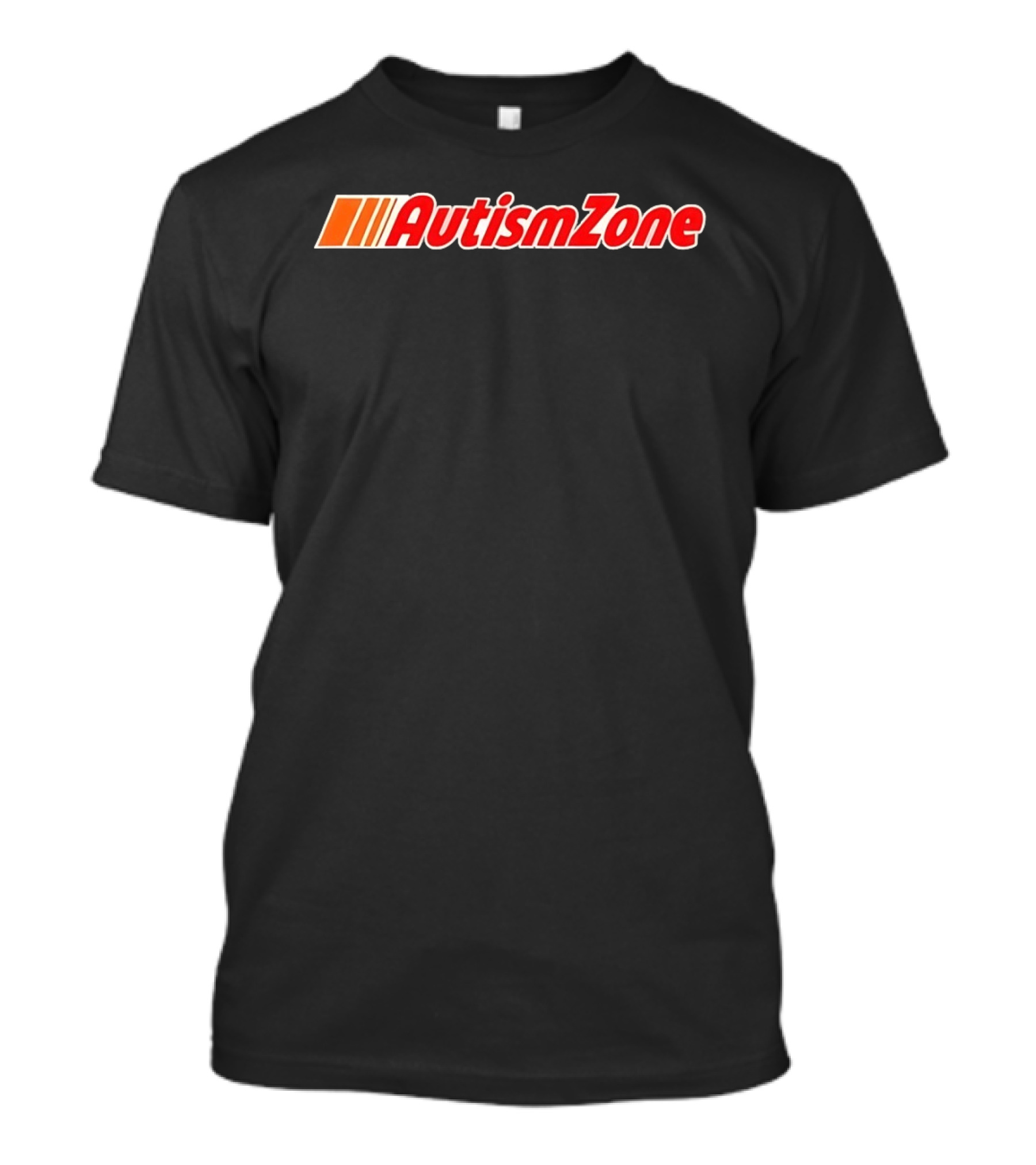 AutismZone Awareness Iconic Logo In Red And Orange Gradient T-Shirt