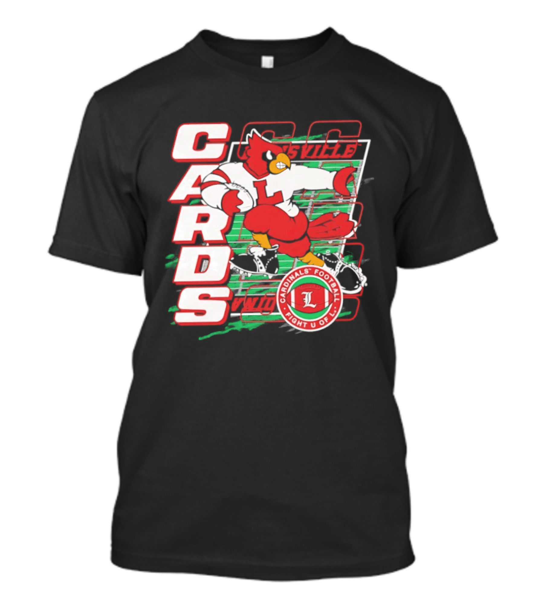Cards Cardinals Football Fight U Of L Louisville T-Shirt