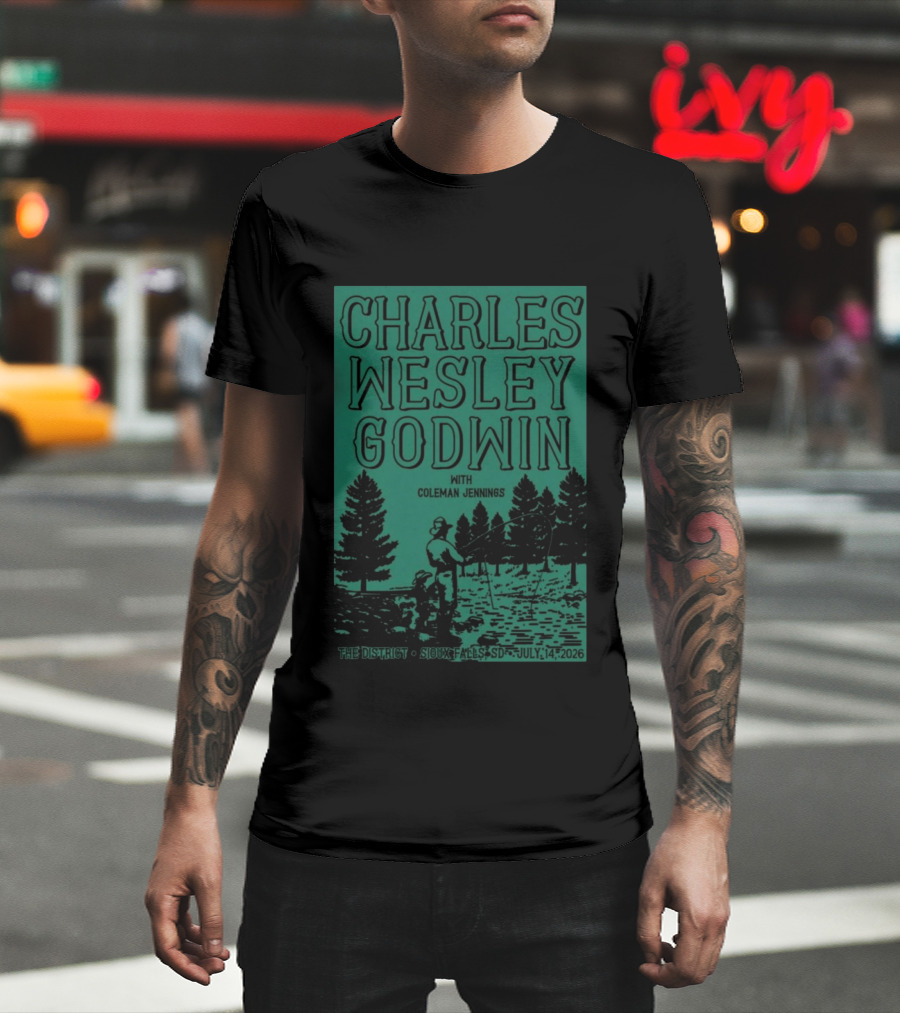 Charles Wesley Godwin Sioux Falls July 14 2026 The District With Coleman Jennings T-Shirt