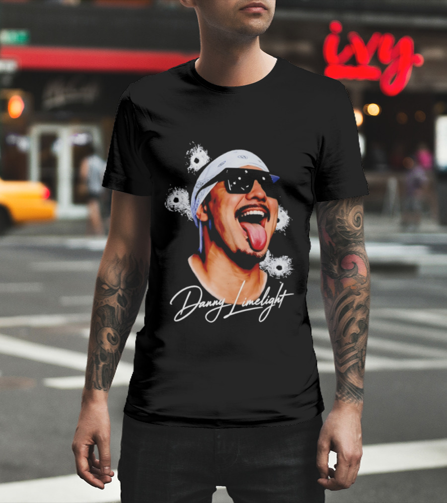Danny Limelight Swag Bullet Holes Bandana Tattoo T-Shirt