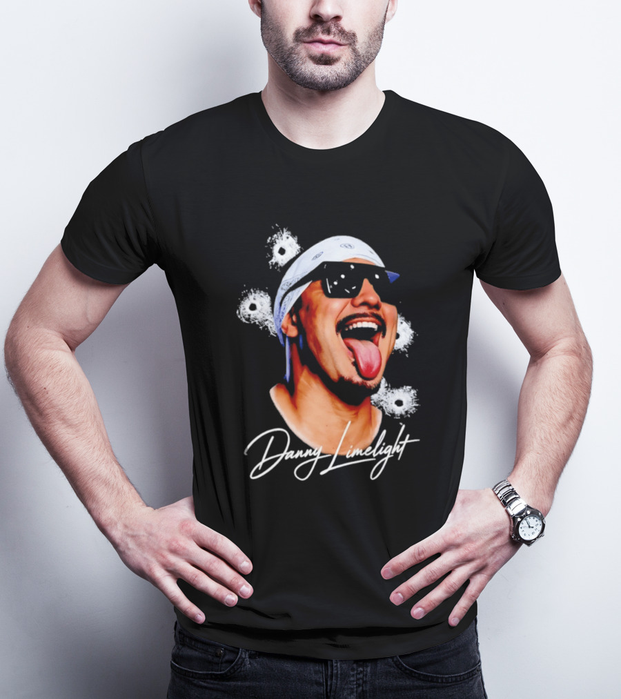 Danny Limelight Swag Bullet Holes Bandana Tattoo T-Shirt