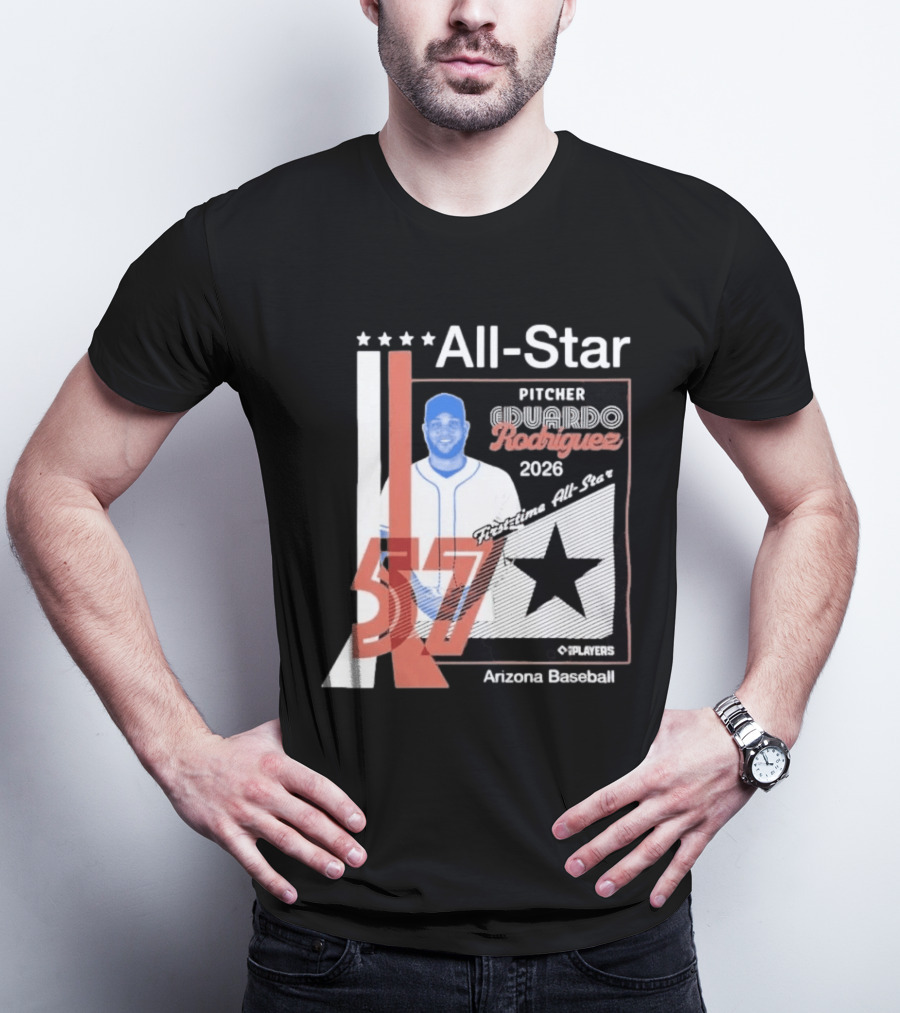 Eduardo Rodriguez Pitcher First Time All Star 2026 Arizona Baseball 57 T-Shirt