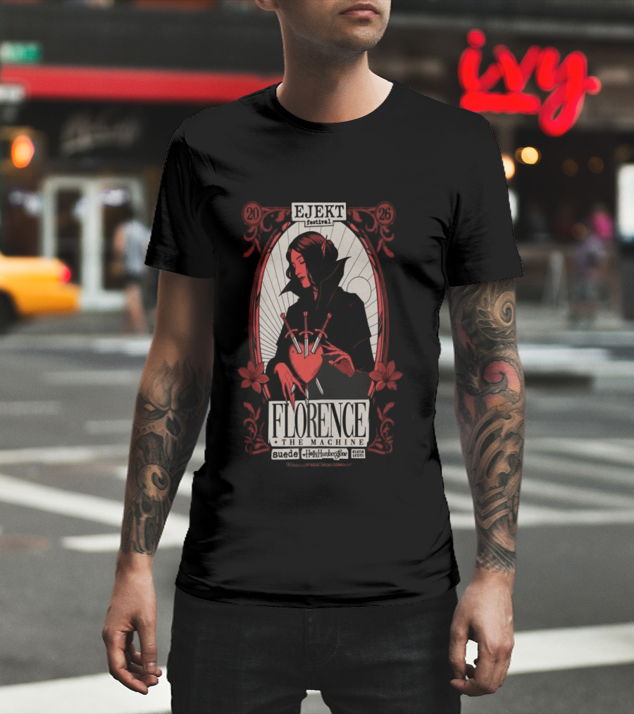Ejekt Festival Florence The Machine Suede Holly Humberstone 2026 T-Shirt