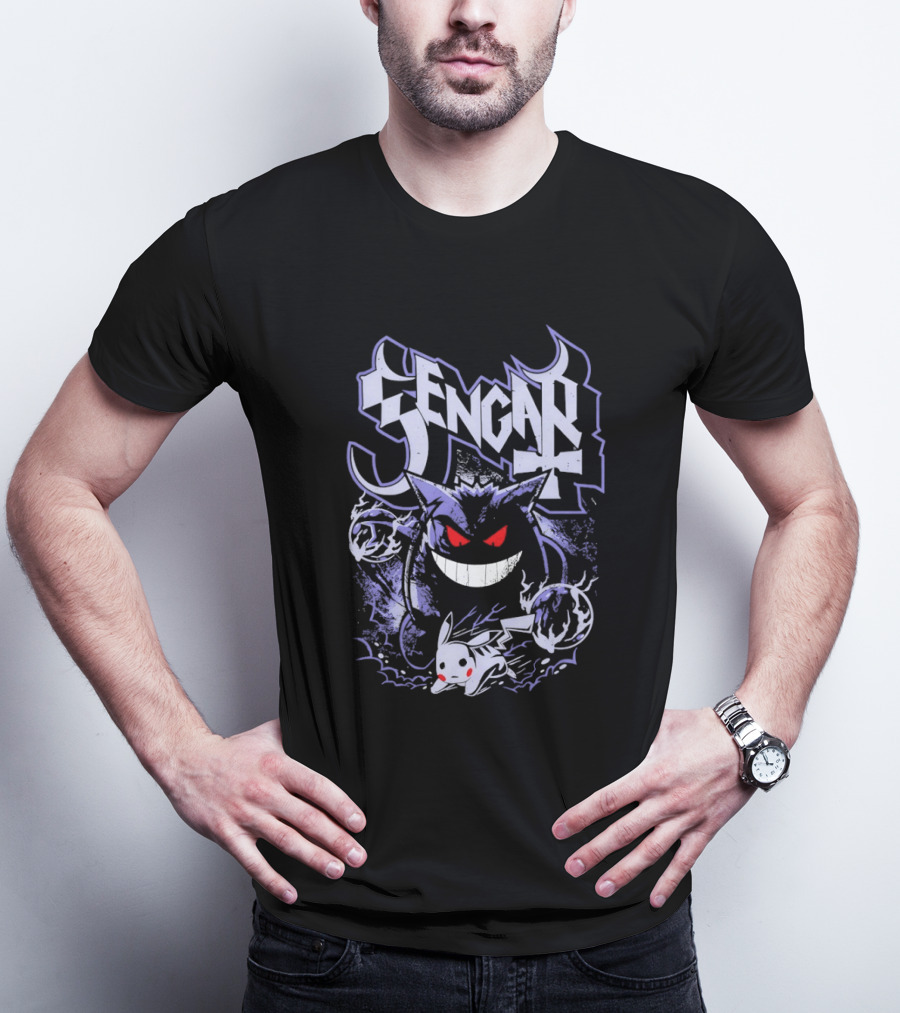 Gengar And Pikachu Pokemon Iconic Collaboration T-Shirt