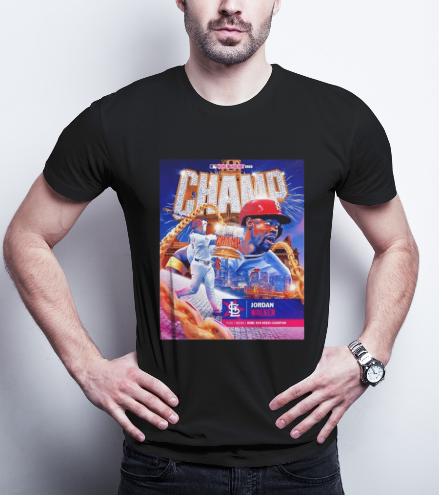 Jordan Walker St. Louis Cardinals Champ 2026 MLB Home Run Derby Champion T-Shirt