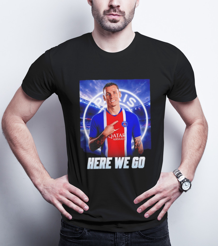 Lucas Digne Paris Saint Germain Transfer Announcement Here We Go T-Shirt