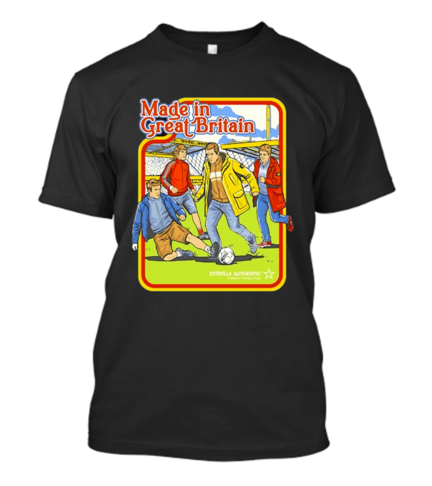 Made In Great Britain Estrella Authentic Football's Coming Home Soccer Game T-Shirt