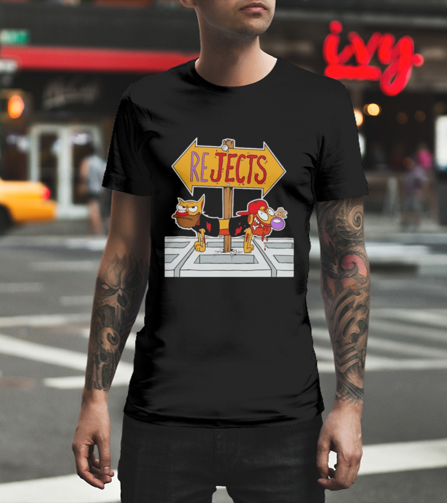 Nickelodeon CatDog Tough Guys Rejects Sign T-Shirt