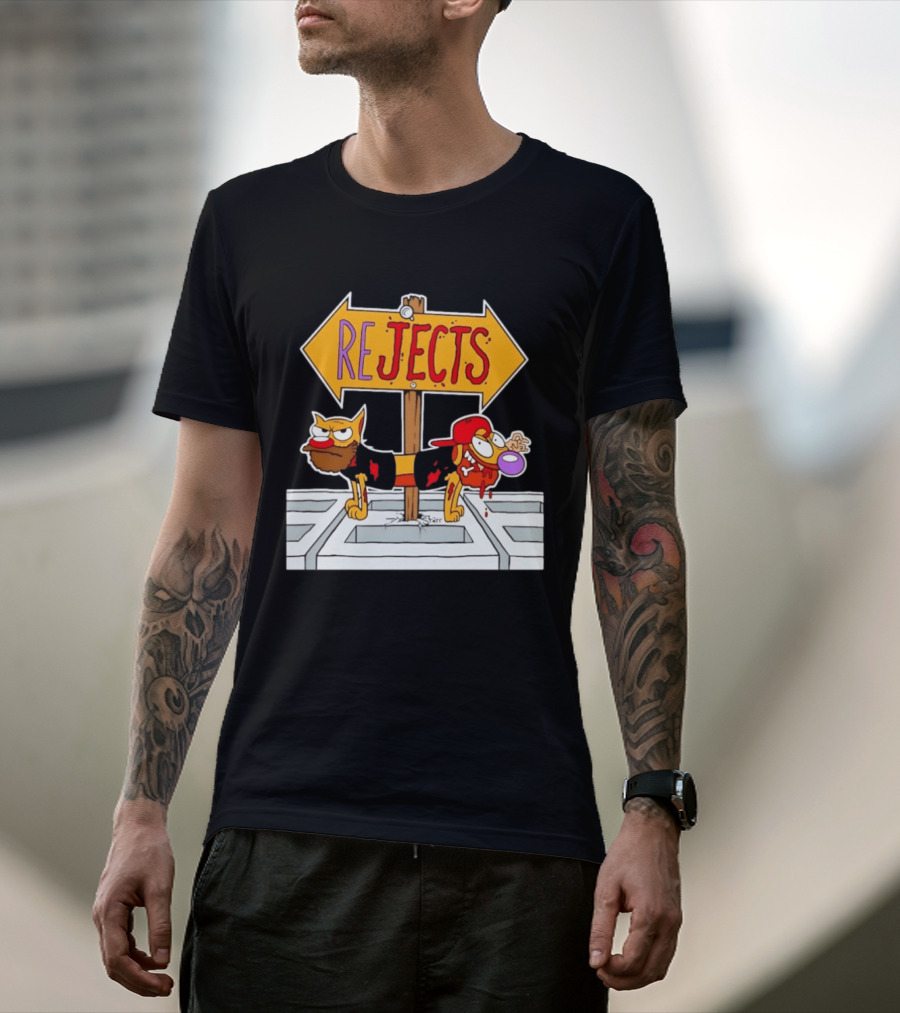 Nickelodeon CatDog Tough Guys Rejects Sign T-Shirt