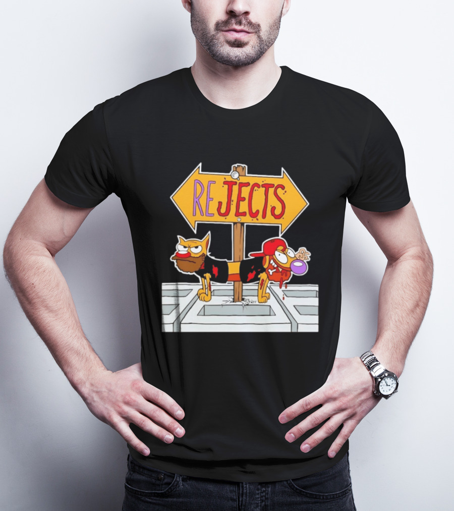 Nickelodeon CatDog Tough Guys Rejects Sign T-Shirt
