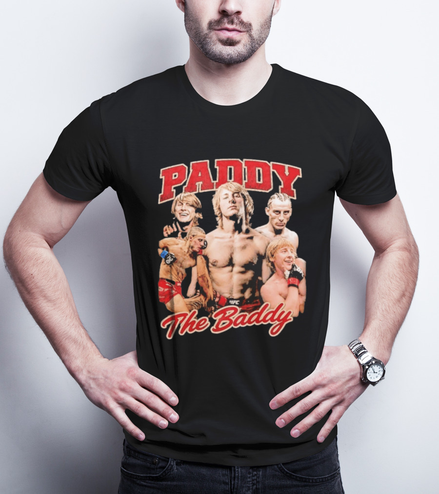 Paddy The Baddy UFC Fighter Montage T-Shirt