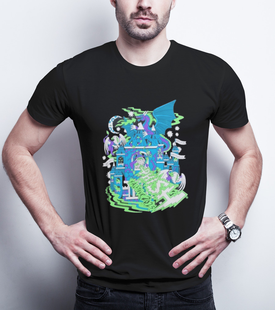 Phish Fall 2023 Crumbling Castle Chicago Nashville Dayton Dragon Fantasy T-Shirt
