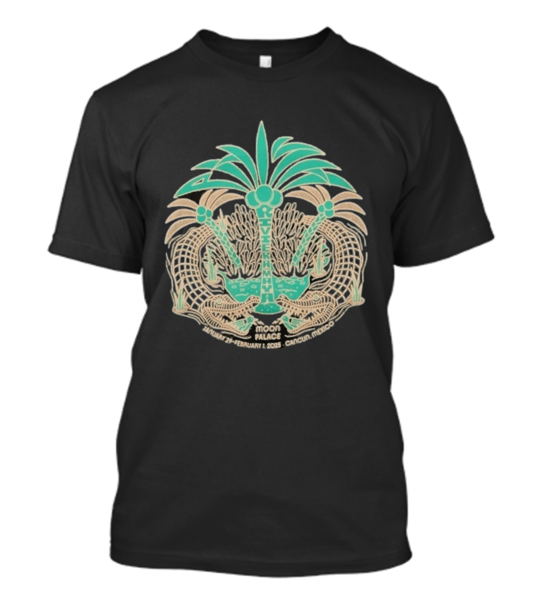 Phish Riviera Maya Moon Palace January 2025 Cancun Mexico Coconut Gators T-Shirt