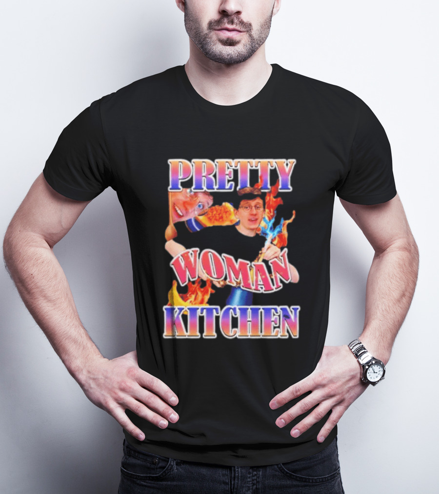 Pretty Woman Kitchen Funny JackSucksAtLife YouTube Meme T-Shirt