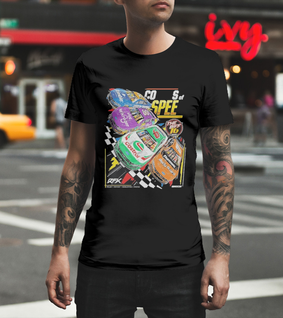 RFK Racing Colors Of Speed Castrol The Biff 16 Daytona 500 Cars T-Shirt