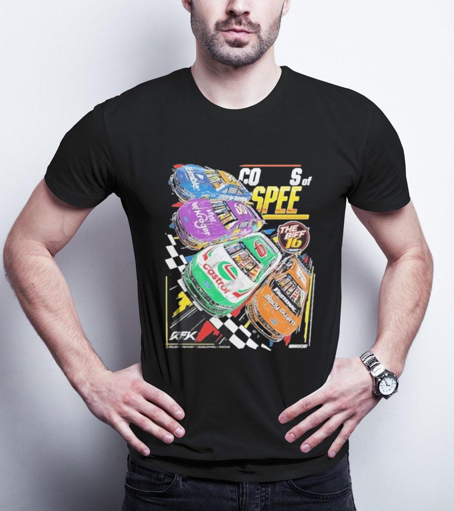 RFK Racing Colors Of Speed Castrol The Biff 16 Daytona 500 Cars T-Shirt