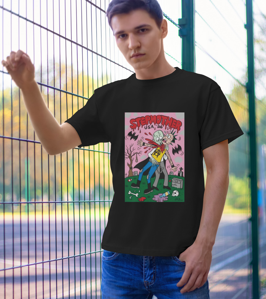 Stepmother USA 26 Punk Vampire Graveyard Scene T-Shirt