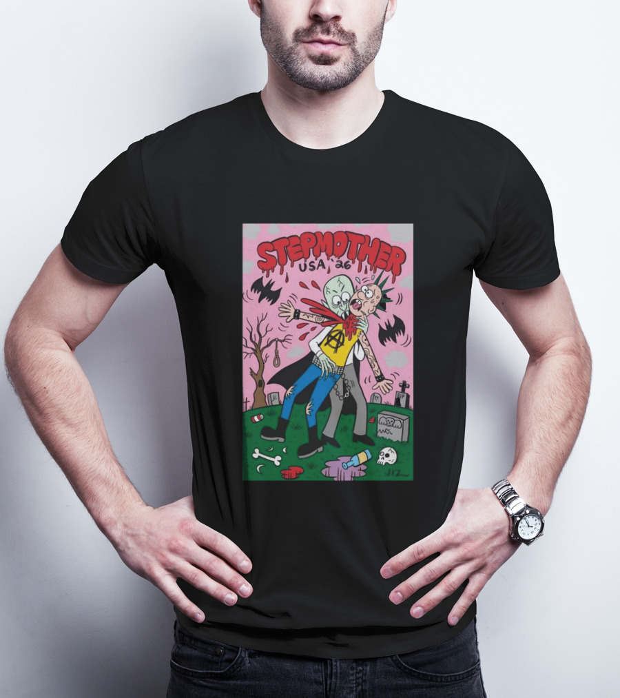 Stepmother USA 26 Punk Vampire Graveyard Scene T-Shirt