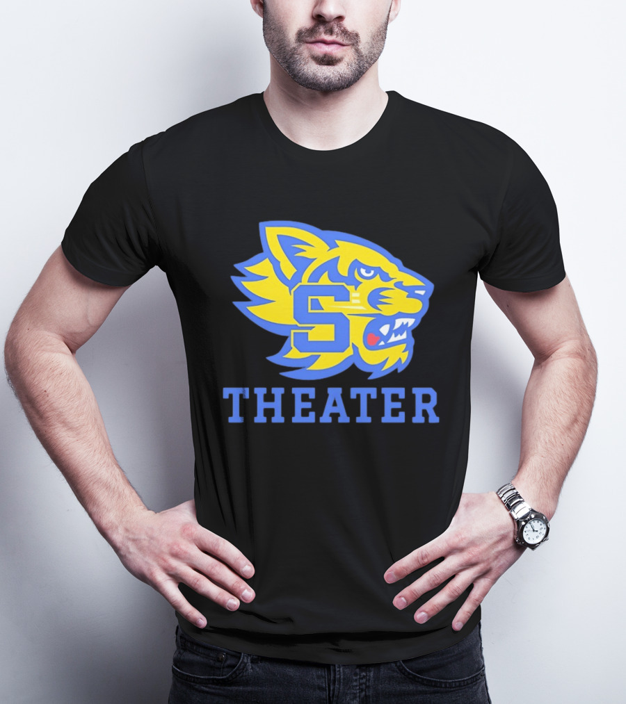 Sweetwater High School Theater Wildcat Head S T-Shirt