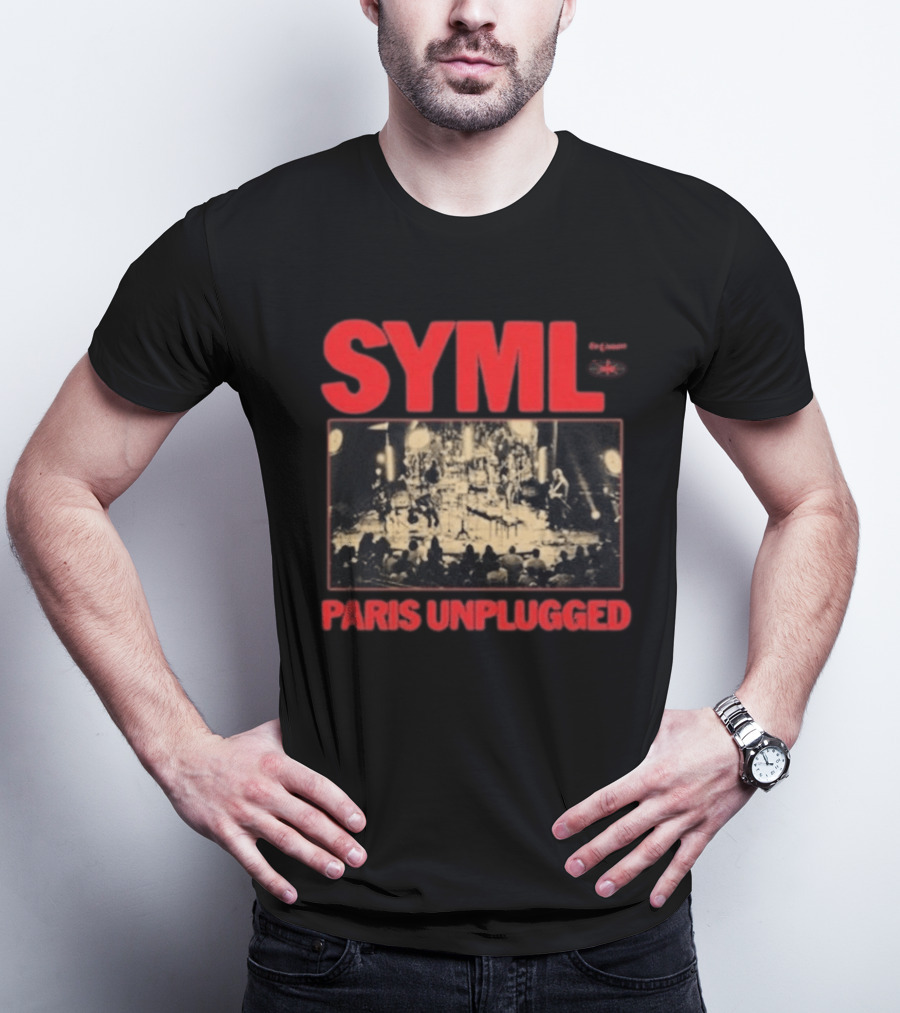 SYML Paris Unplugged Live Performance Concert Photography T-Shirt