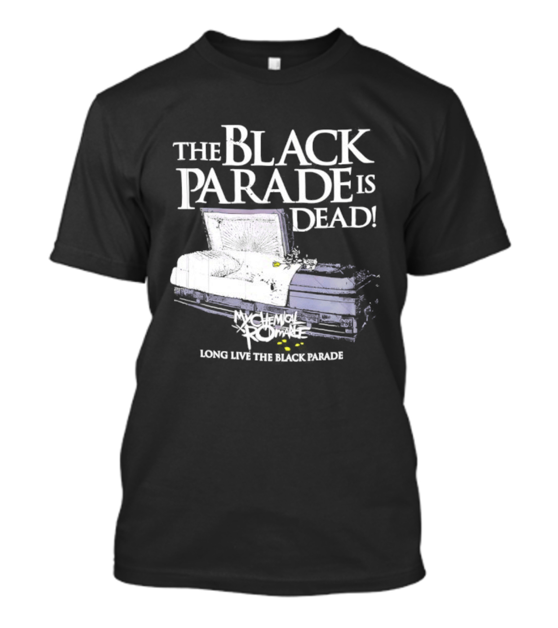 The Black Parade Is Dead My Chemical Romance Long Live The Black Parade Coffin Image T-Shirt