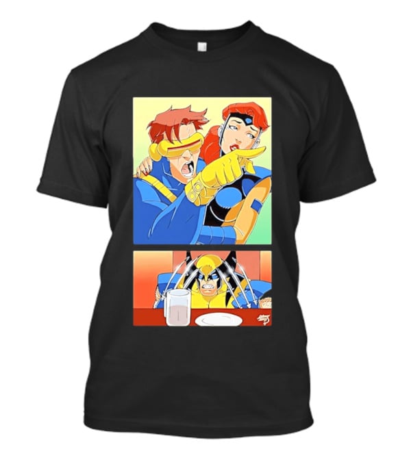 Wolverine Cyclops Jean Grey X Men Meme Classic Comic Panel T-Shirt