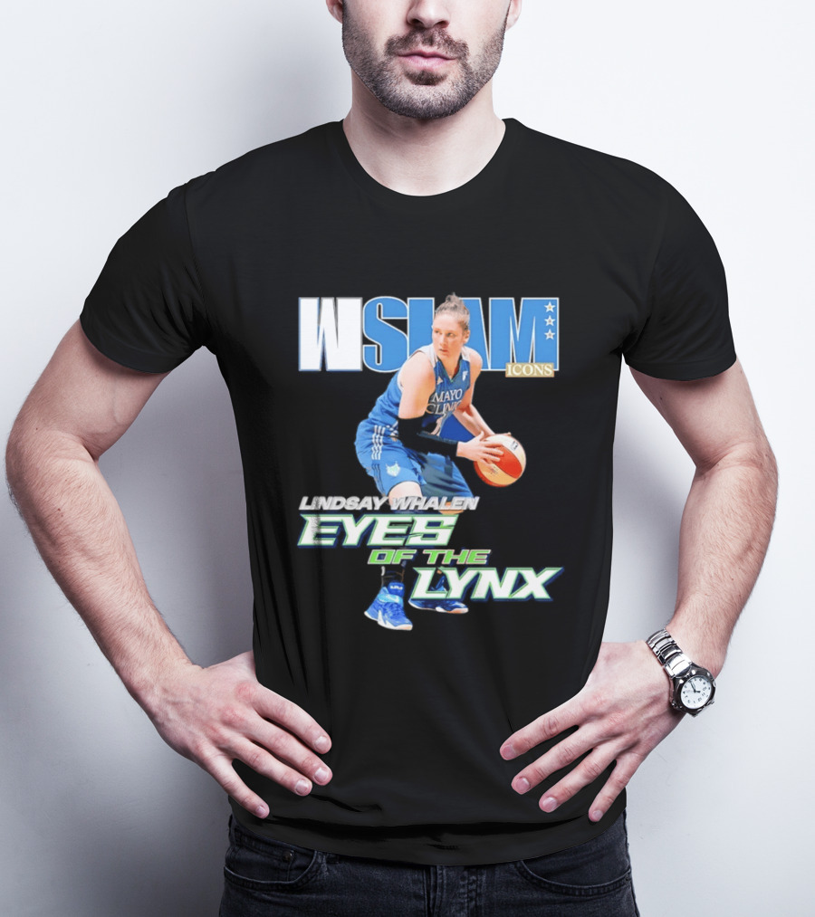 WSLAM Icons Lindsay Whalen Eyes Of The Lynx Mayo Basketball T-Shirt