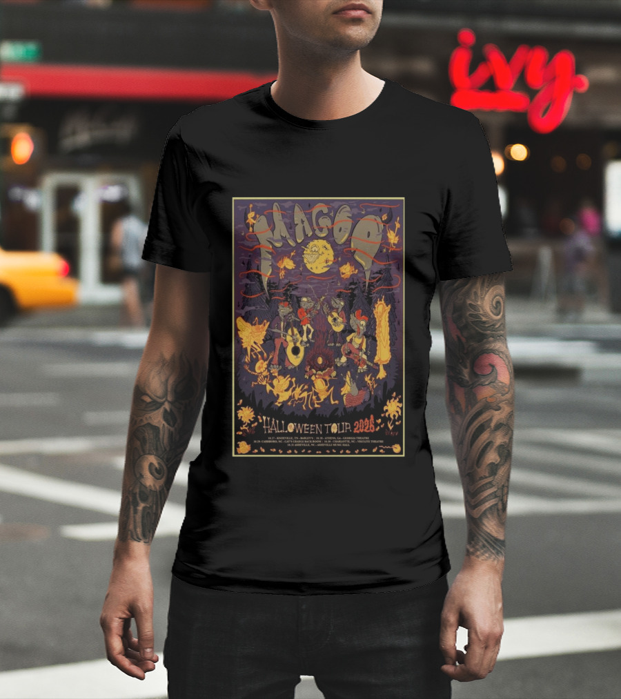 Magoo Halloween Tour 2026 Concert Dates And Locations T-Shirt