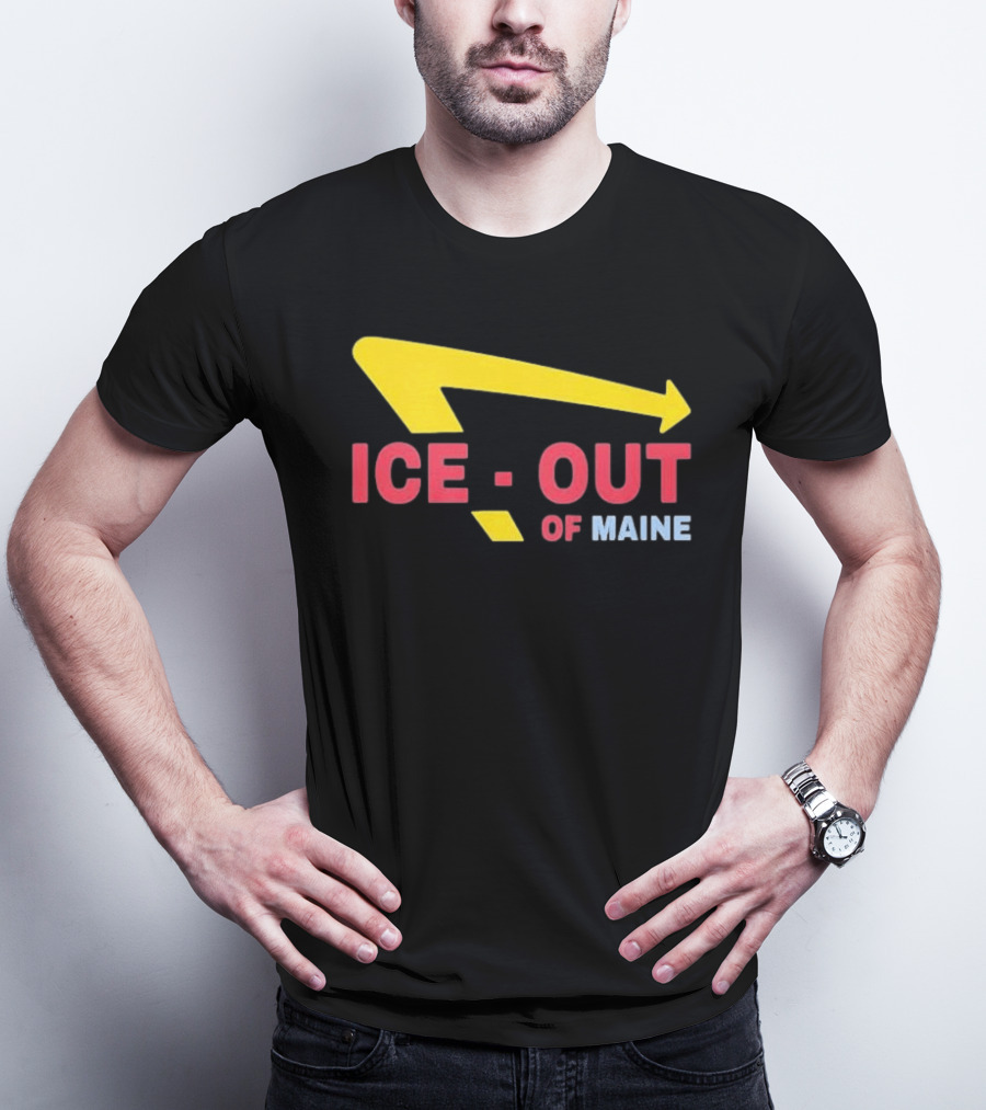 Ice Out Of Maine 2026 Arrow T-Shirt