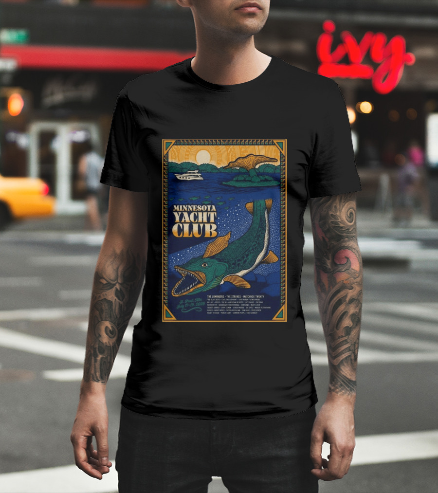 Minnesota Yacht Club St. Paul Festival July 17 19 2026 Featuring The Lumineers The Strokes Matchbox Twenty T-Shirt