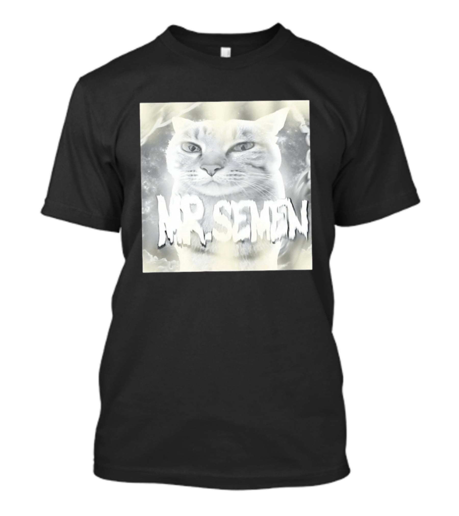Mr. Semen Cat Meme Humor Text And Image T-Shirt