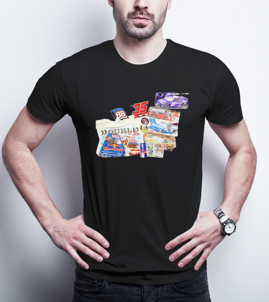 NASCAR Bubba Wallace Red Bull Racing 88 Double Champion 35 Collection T-Shirt