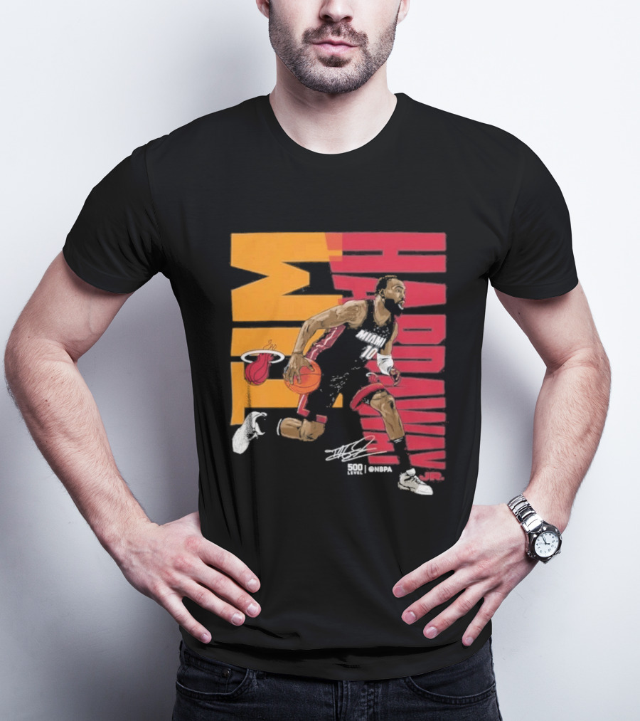 2026 NBA Tim Hardaway Jr Miami Heat Basketball Player Action T-Shirt