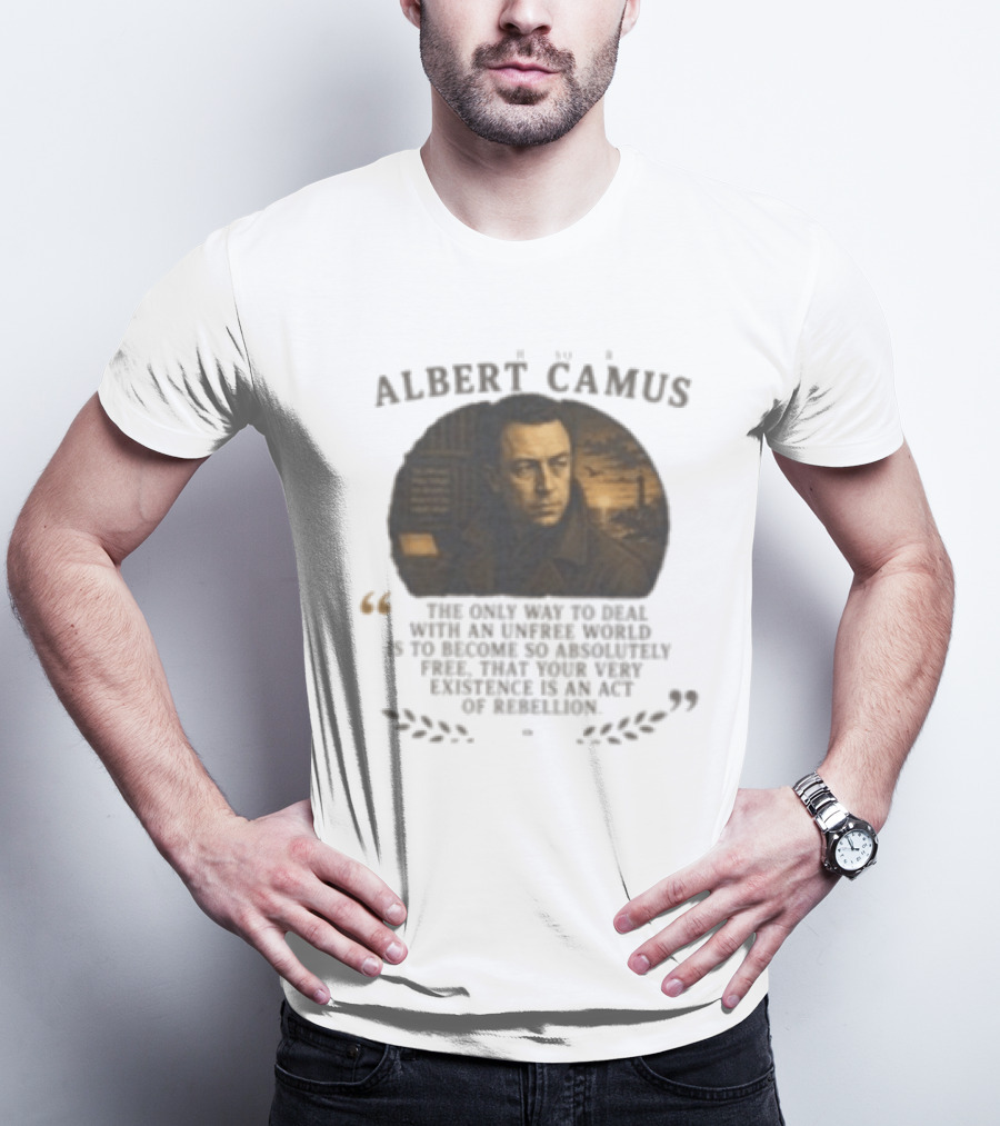 Albert Camus Famous Philosophers The Only Way To Deal With An Unfree World T-Shirt