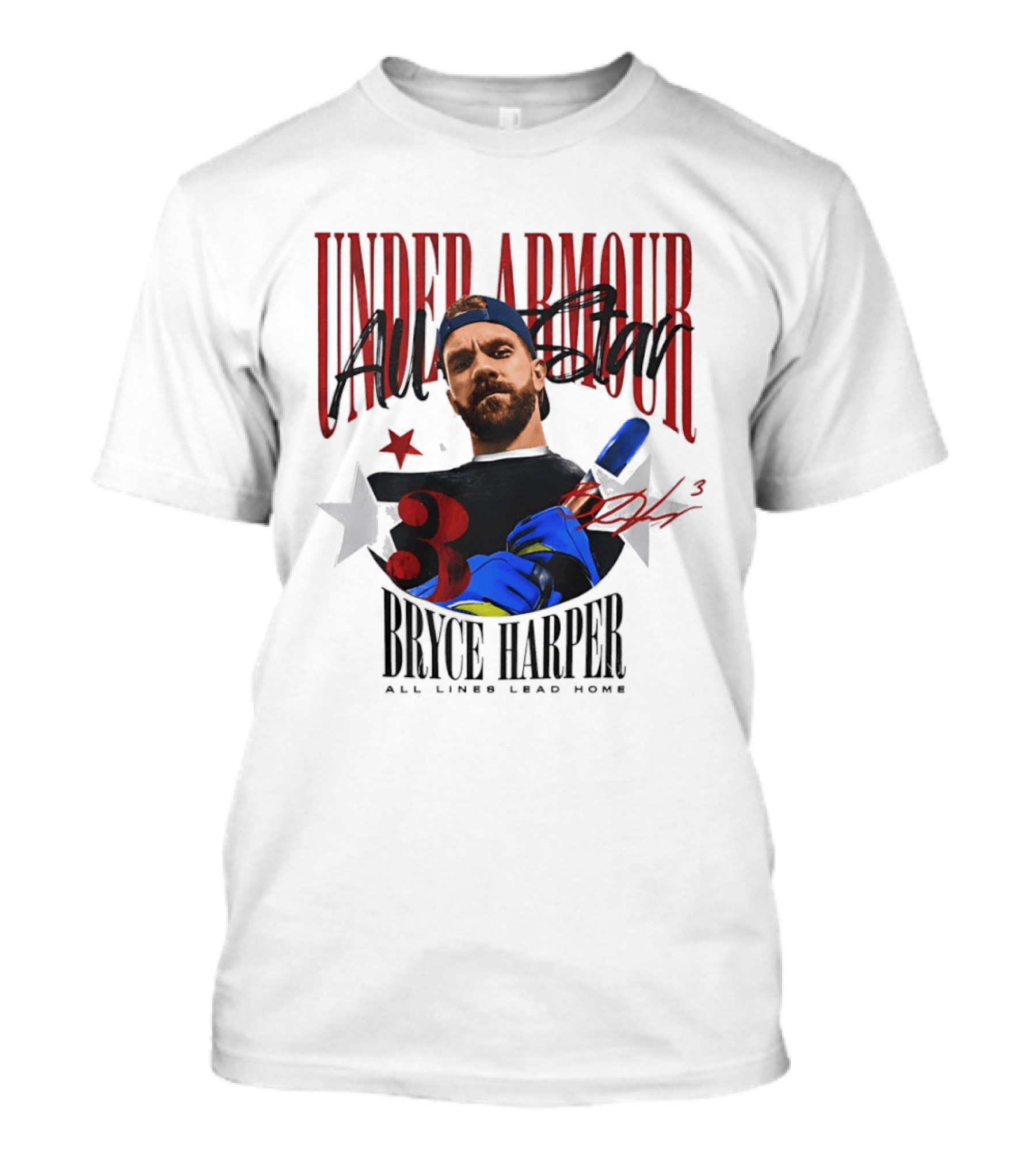 Under Armour All Star Bryce Harper All Lines Lead Home T-Shirt