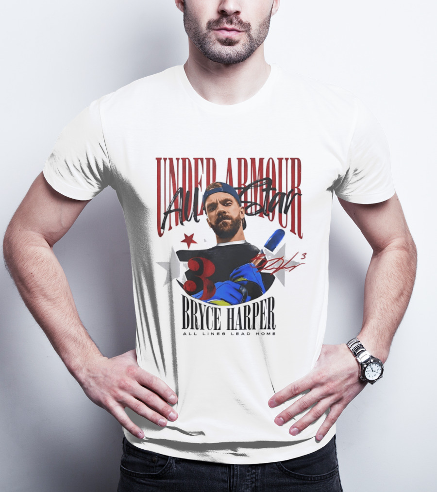 Under Armour All Star Bryce Harper All Lines Lead Home T-Shirt