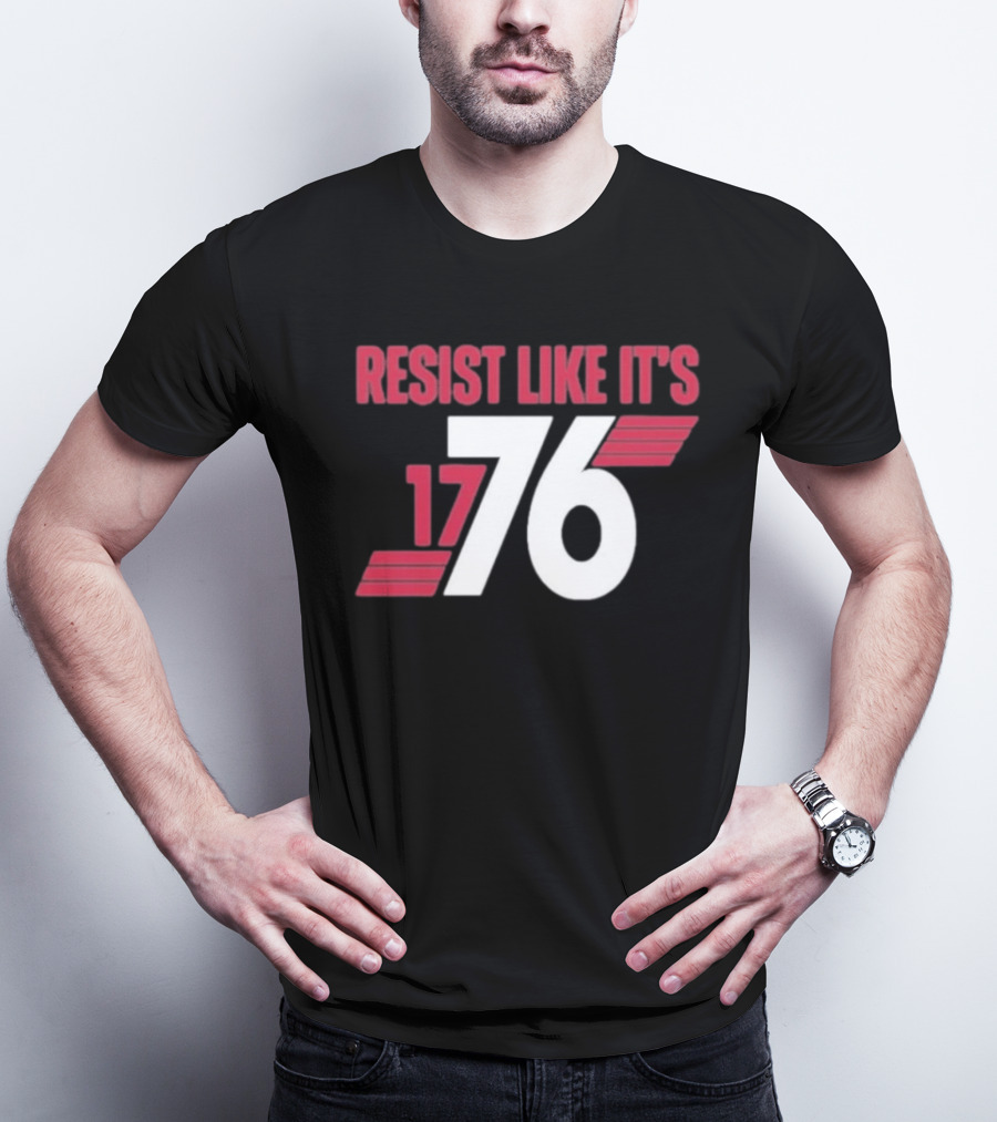 Resist Like It's 1776 Bold Vintage Red And White T-Shirt