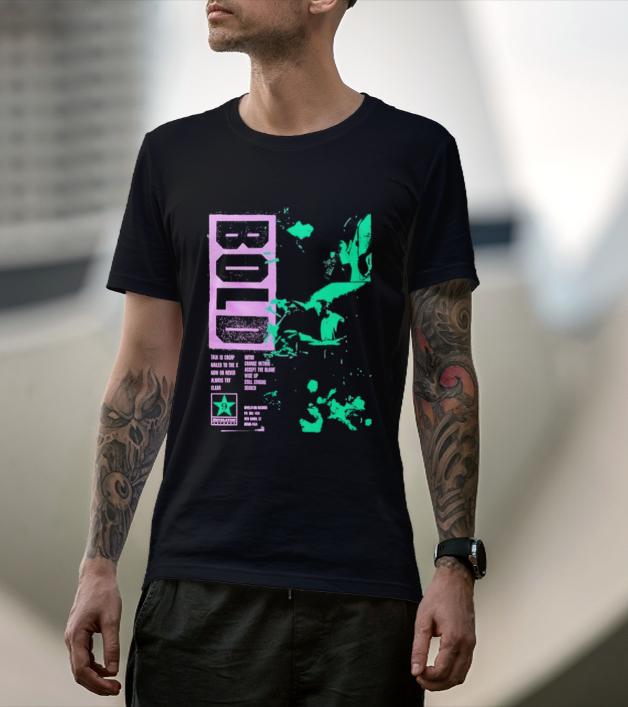 Revelation Records Talk Is Cheap Nailed To The X Positive Scene Unity Hardcore Punk T-Shirt