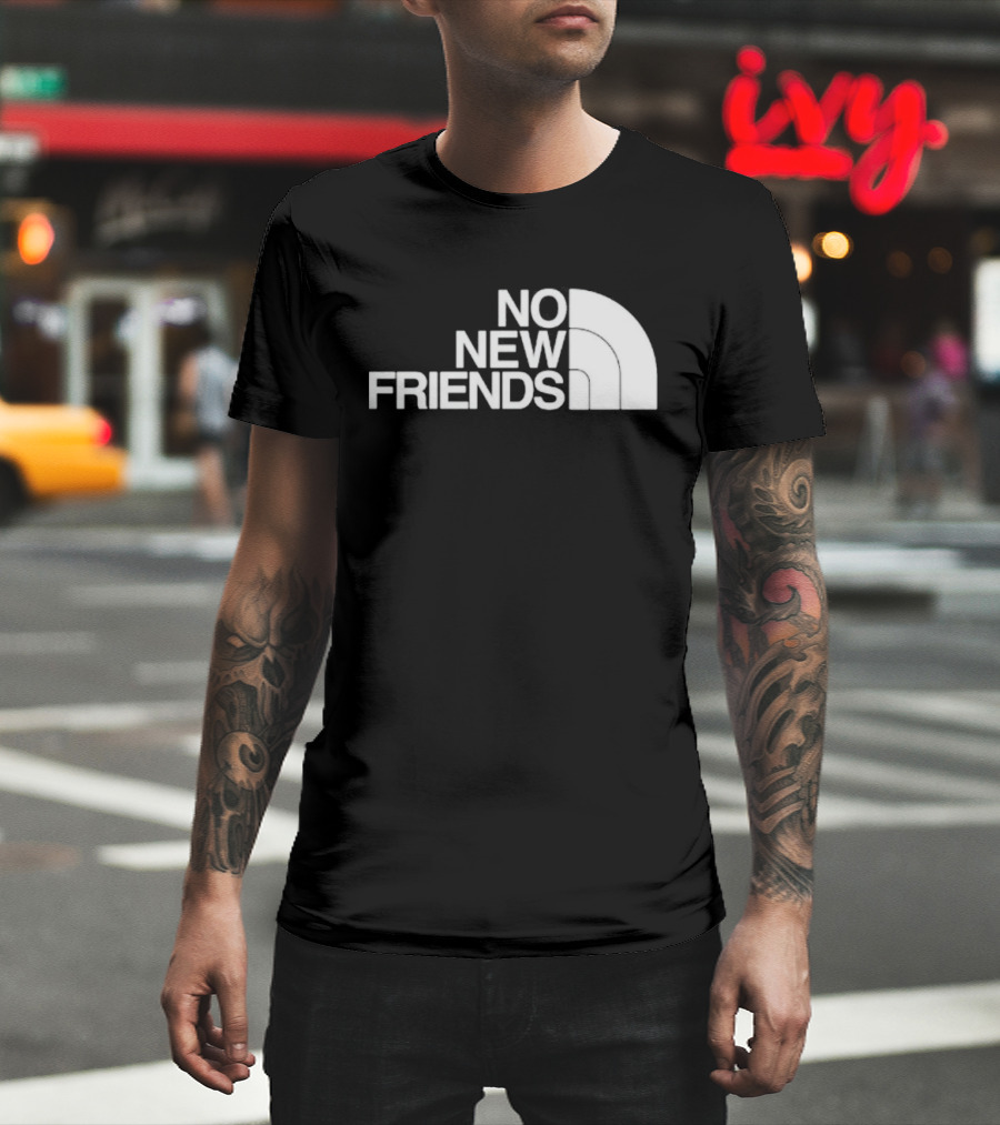 Saosin No New Friends North Face T-Shirt