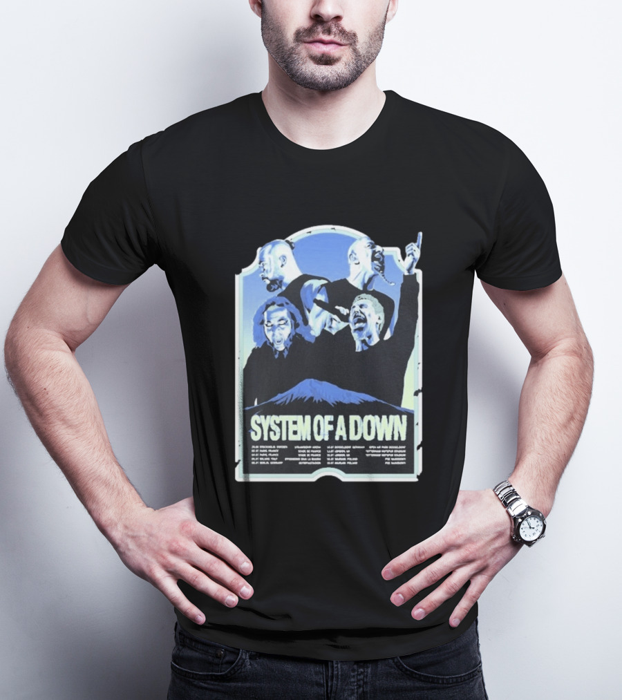 System Of A Down European Tour 2026 Dates Concert Band Members Mount Ararat T-Shirt