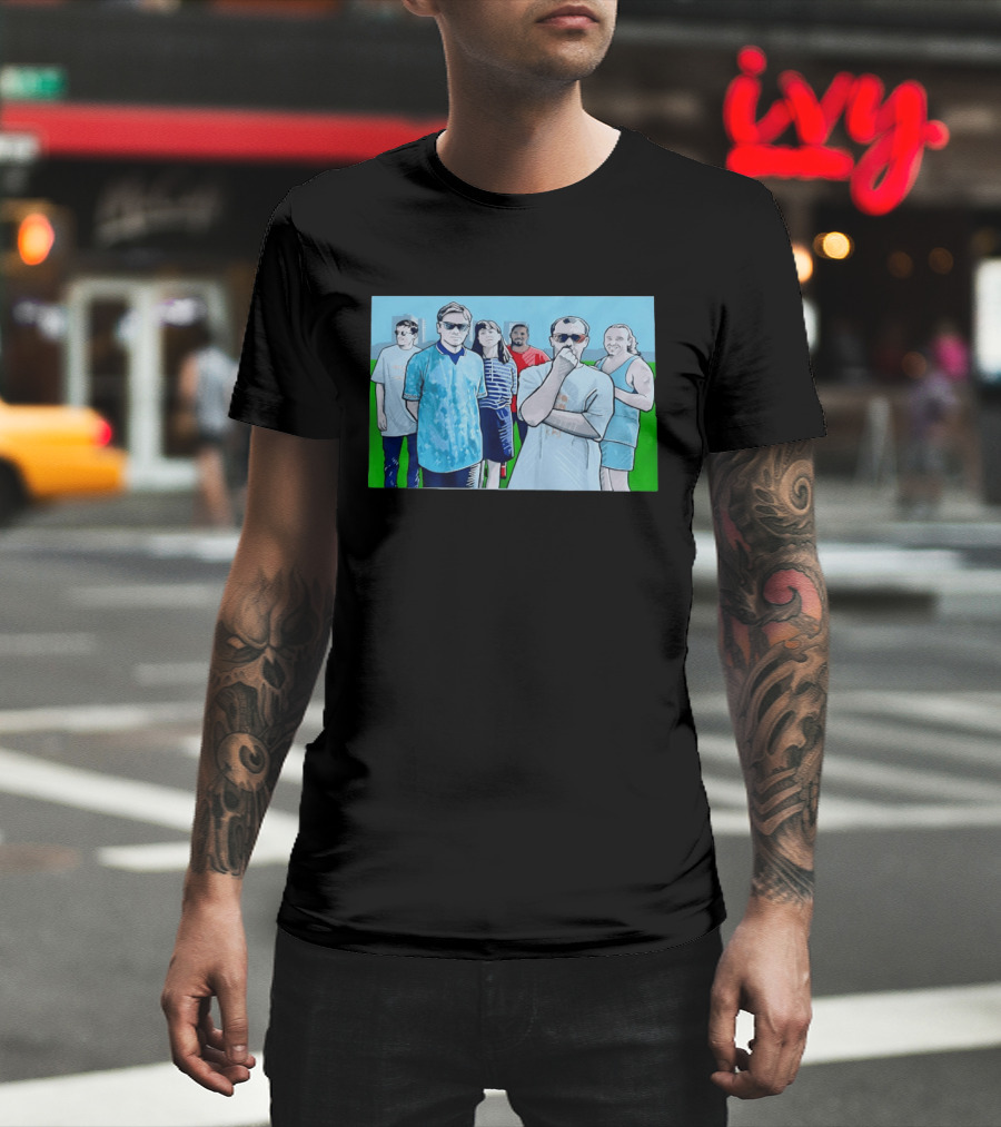 The Office Cast Illustrated Group Scene T-Shirt