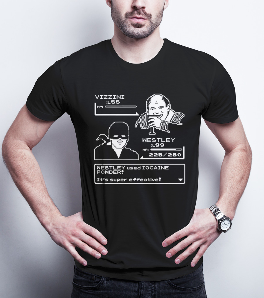 Vizzini Versus Westley Iocaine Powder Battle It's Super Effective T-Shirt